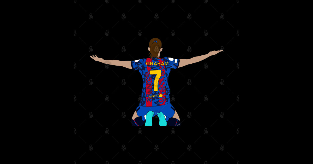 Caroline Graham Hansen at Camp Nou - Football - Sticker | TeePublic