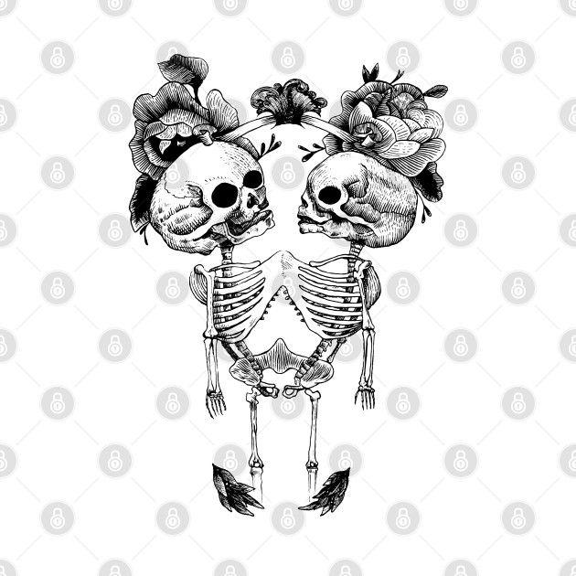 Skeleton Twins - Conjoined Twins - T-Shirt | TeePublic