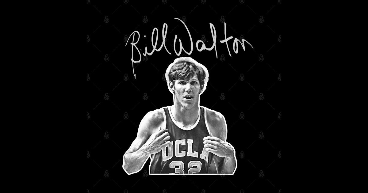 young bill Nba legends - Bill Walton - Sticker | TeePublic