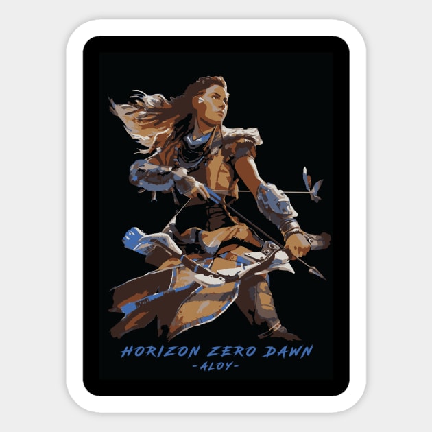 Horizon zero dawn Aloy - Horizon Zero Dawn Aloy - Sticker | TeePublic