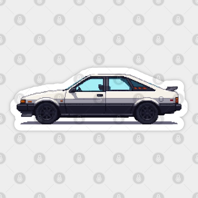 Pixel Toyota AE86 - Cars Gift - Sticker | TeePublic