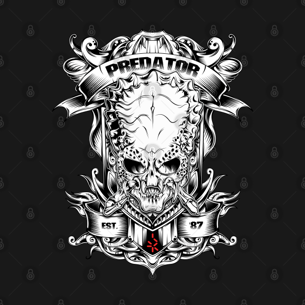 Predator skull - Predators - T-Shirt | TeePublic