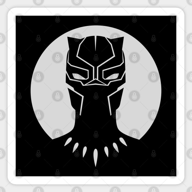 Black Panther minimal - Black Panther - Sticker | TeePublic
