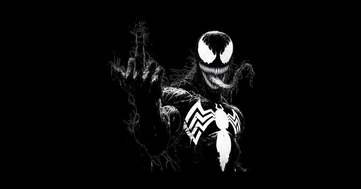 Venom finger - Venom - Sticker | TeePublic