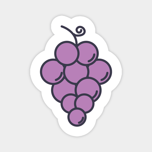 Cute Grapes - Grape - Magnet | TeePublic