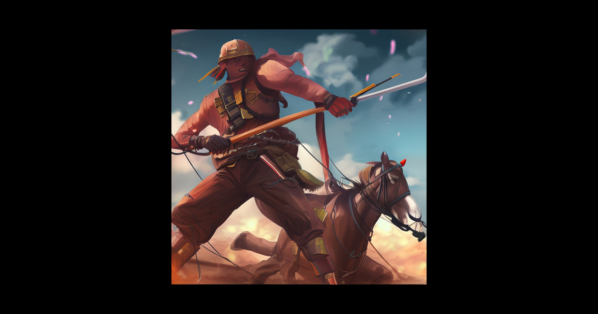 Anime illustration of Raiders - Anime Art - Sticker | TeePublic