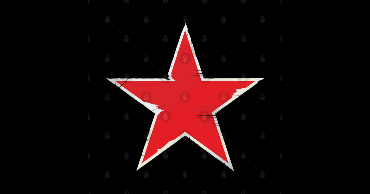 Vintage red star of the USSR - Red Star - Sticker | TeePublic