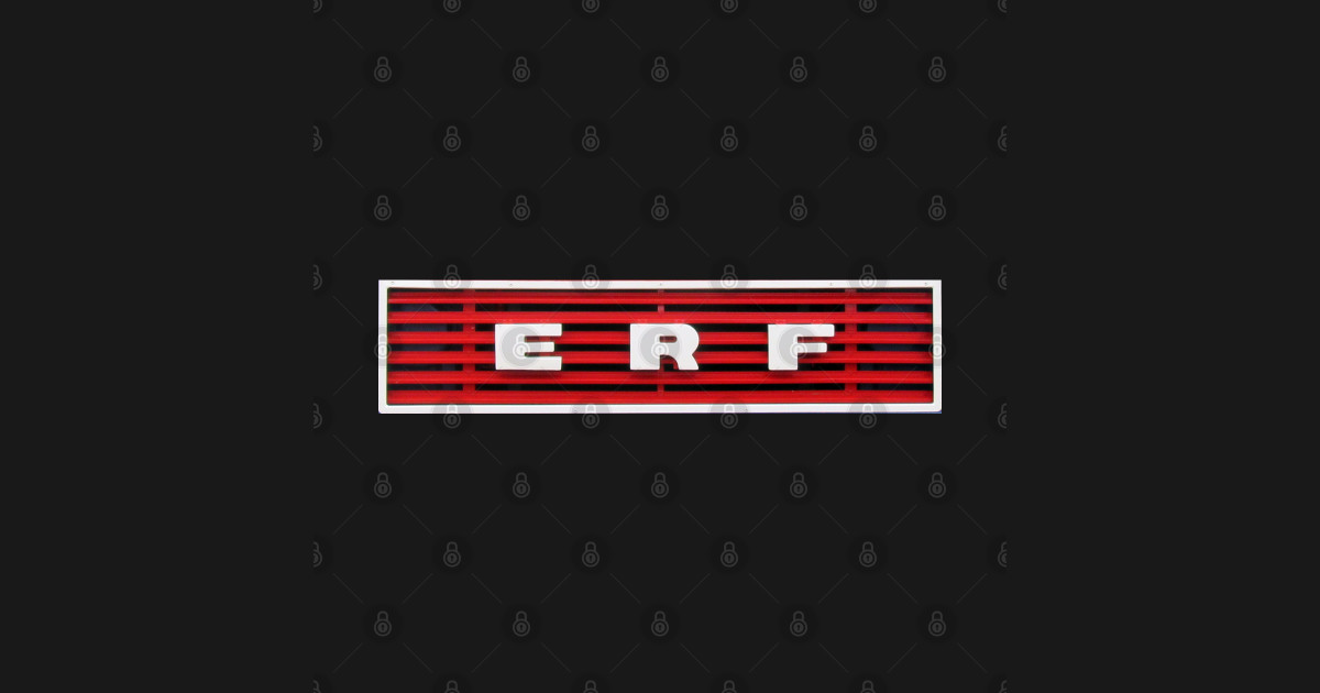 ERF A Series 1970s classic lorry logo - Erf Logo - T-Shirt | TeePublic