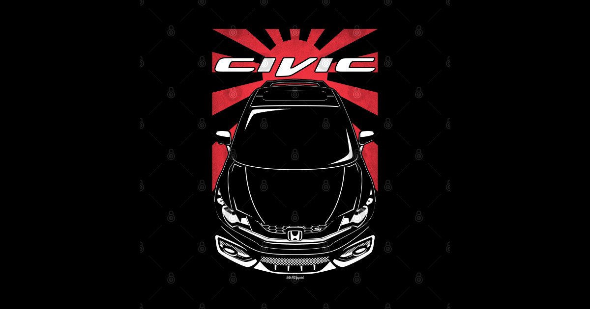 Civic SI 9th gen 2011-2014 - Honda Civic - Posters and Art Prints ...