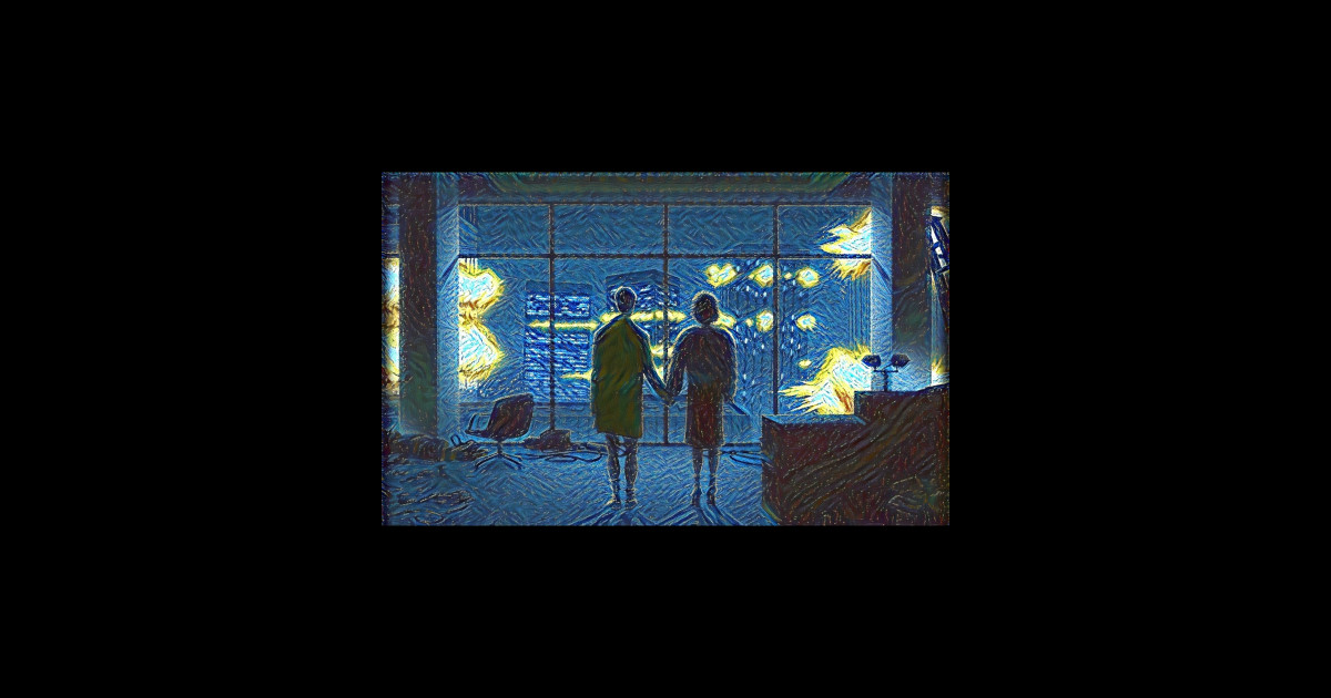 Fight Club End Scene Starry Night - Fight Club - Magnet | TeePublic
