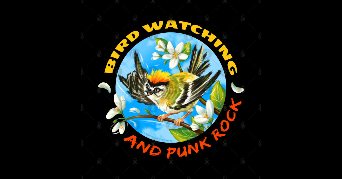 Bird Watching & Punk Rock - Bird Watching - Sticker | TeePublic