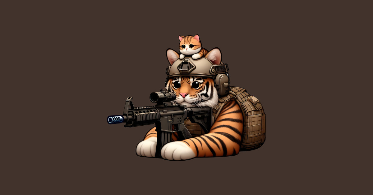 Tactical Tiger - Tiger - T-Shirt | TeePublic