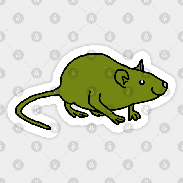 Green Rat - Green - Sticker | TeePublic