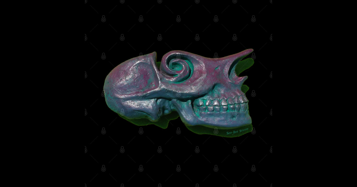 Extension Skull - An Unknown Cosmic Entity - Sticker | TeePublic
