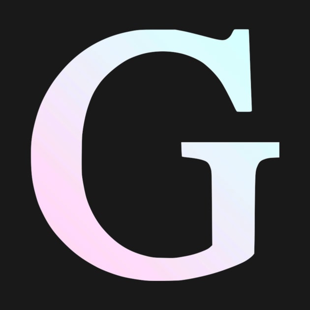 The Letter G Cool Colors Design - Sticker - T-Shirt | TeePublic