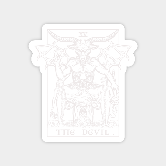 The Devil Tarot Card Baphomet - The Devil - Magnet | TeePublic