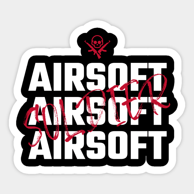 Airsoft Family - Airsoft airsoft airsoft soldier - Airsoft - Sticker ...