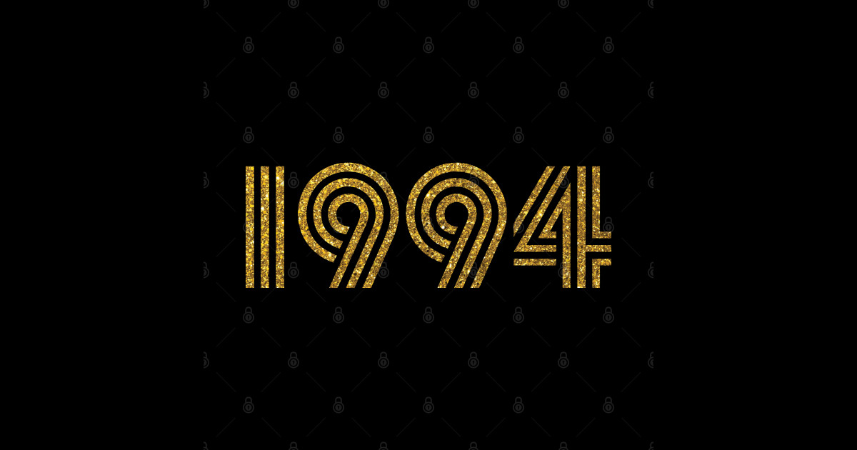1994 Birth Year Glitter Effect - 1994 Birthday Gift - Sticker | TeePublic