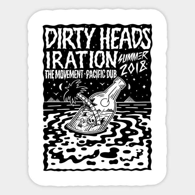 Dirty Heads Iration - Dirty Heads - Sticker | TeePublic