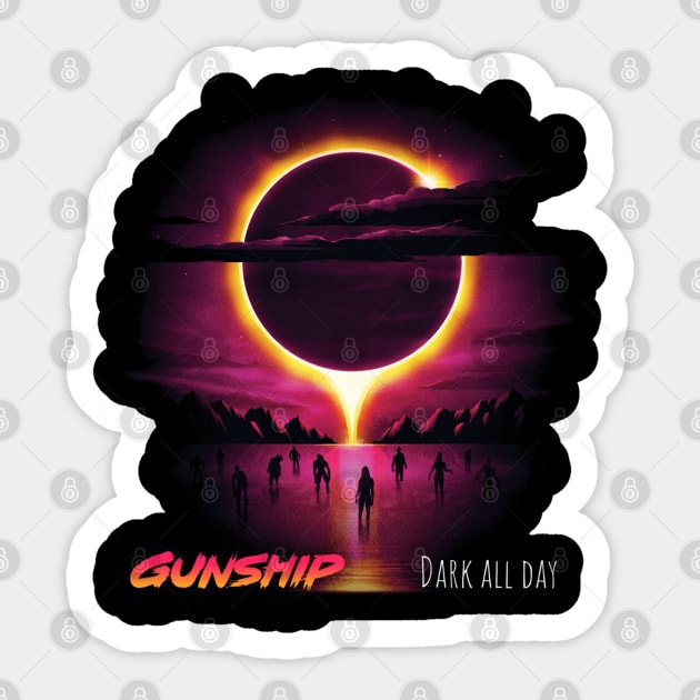 Dark All Day - Eclipse - Sticker | TeePublic
