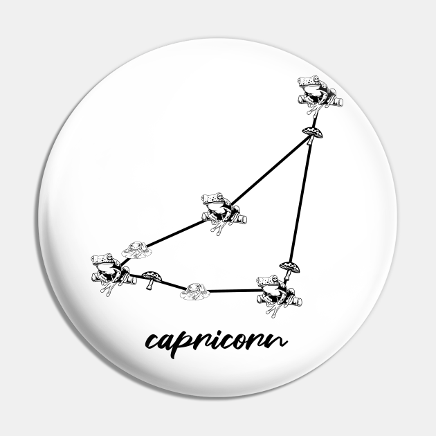 Cottagecore Aesthetic Capricorn Zodiac Sign Frog Mushroom Gift - Zodiac ...