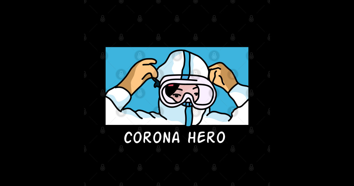 Corona hero t shirt - Coronavirus - Sticker | TeePublic
