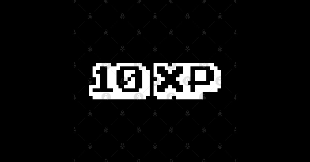 10 XP, Experience Points 8-bit Pixel - Gamer - Posters and Art Prints ...