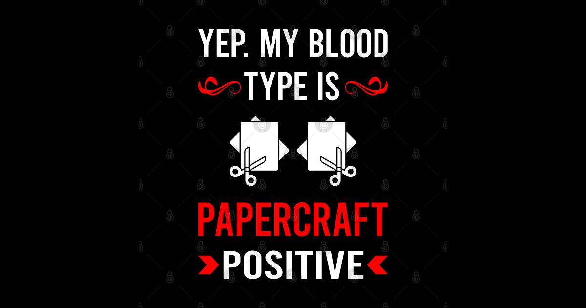 Blood Type Papercraft Paper Craft Crafting - Papercraft - Sticker ...