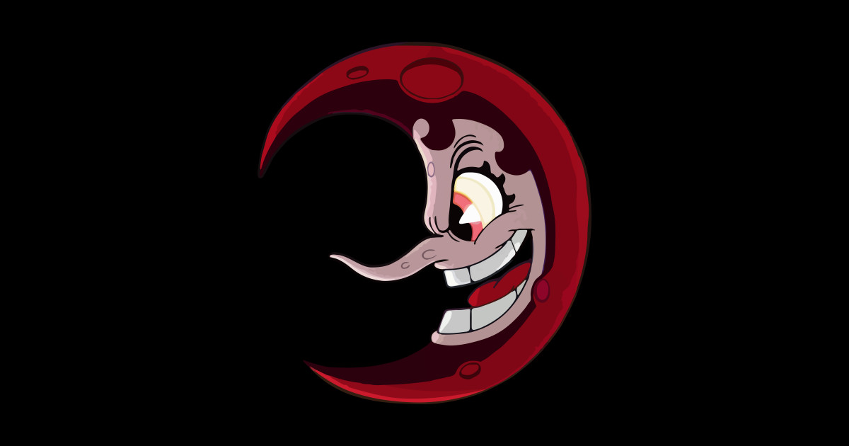 Moon boss - Cuphead - Hilda Berg Cuphead - Sticker | TeePublic