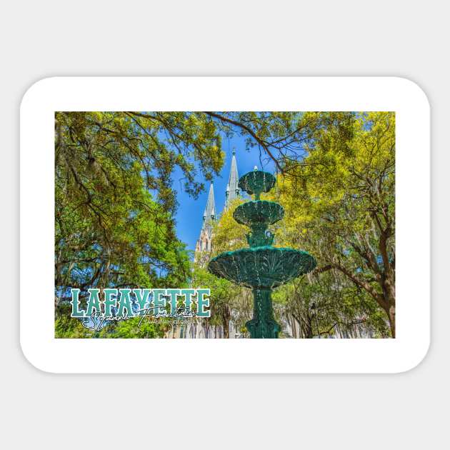 Lafayette Square Fountain - Lafayette Square Fountain - Sticker | TeePublic