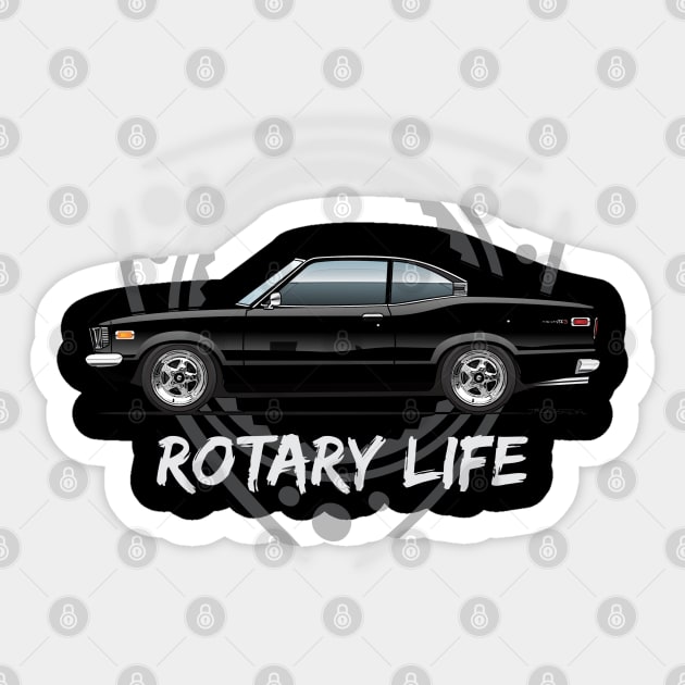 Multi Color Rotary Life - Mazda Rx3 - Sticker | TeePublic