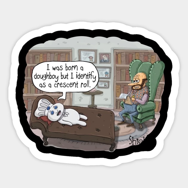 Pillsbury Doughboy Therapy - Pillsbury Doughboy - Sticker | TeePublic