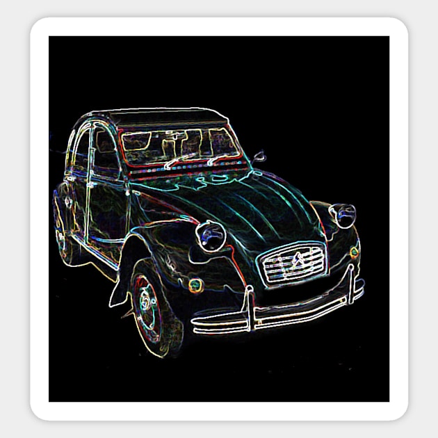 Citroen 2CV Car - Automobile - Sticker | TeePublic