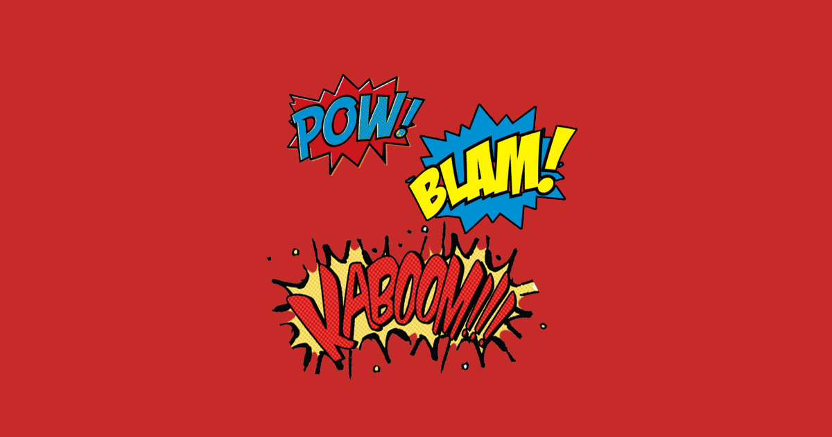 POW! BLAM! KABOOM!!! - Comics - T-Shirt | TeePublic