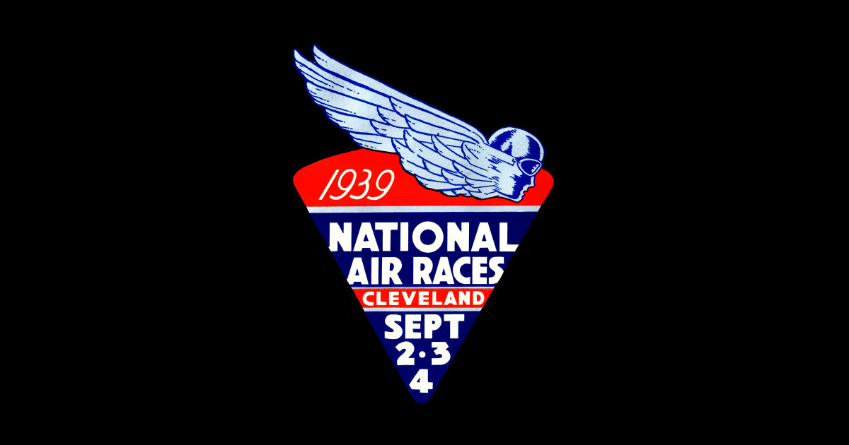 1939 Cleveland Air Races - Vintage - Sticker | TeePublic