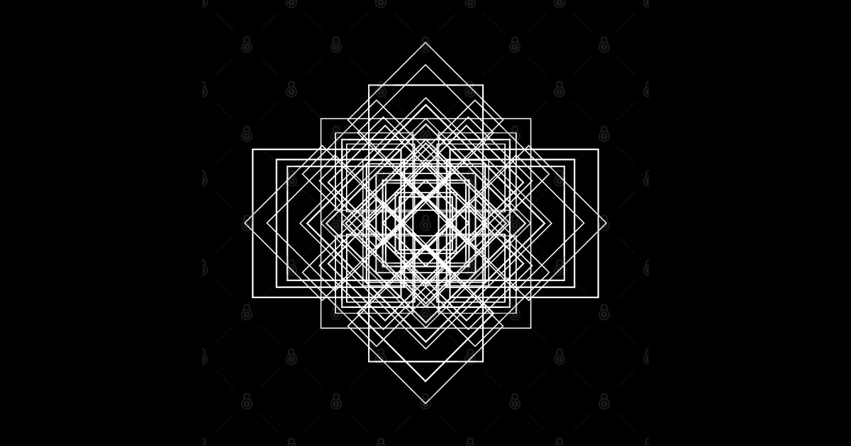 Optic Square - Optical Illusion - Sticker | TeePublic