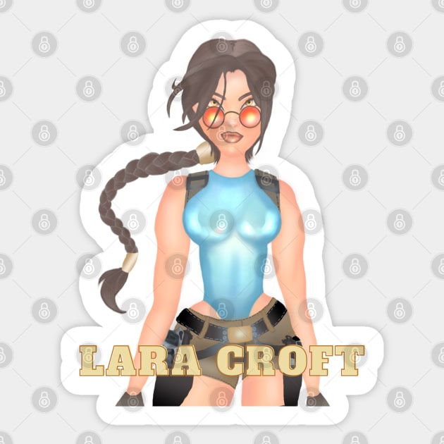 Tomb raider Lara Croft - Tomb Raider - Sticker | TeePublic