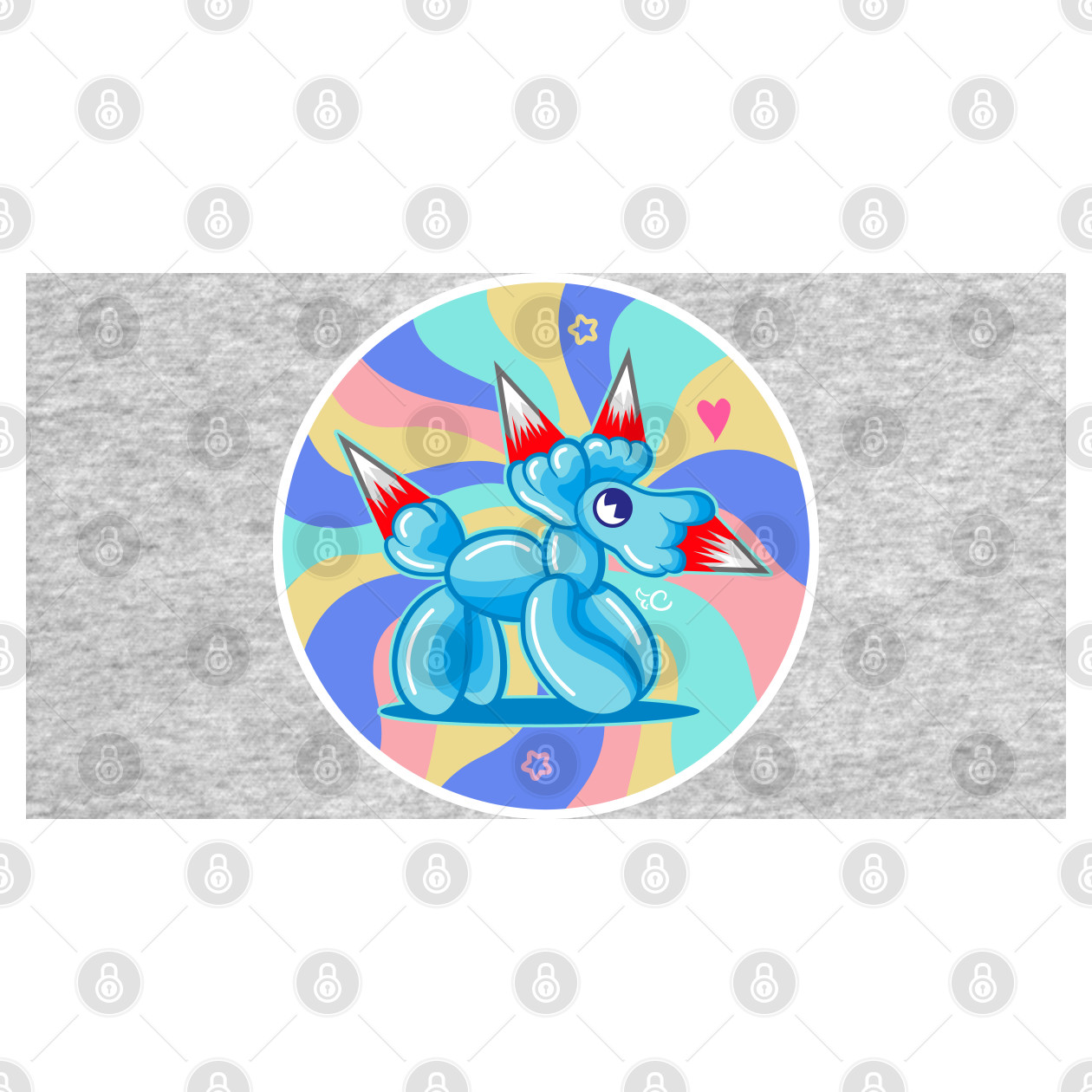 trippy drippy - Cute dark animal ballon dog - Ballon Dog - T-Shirt ...