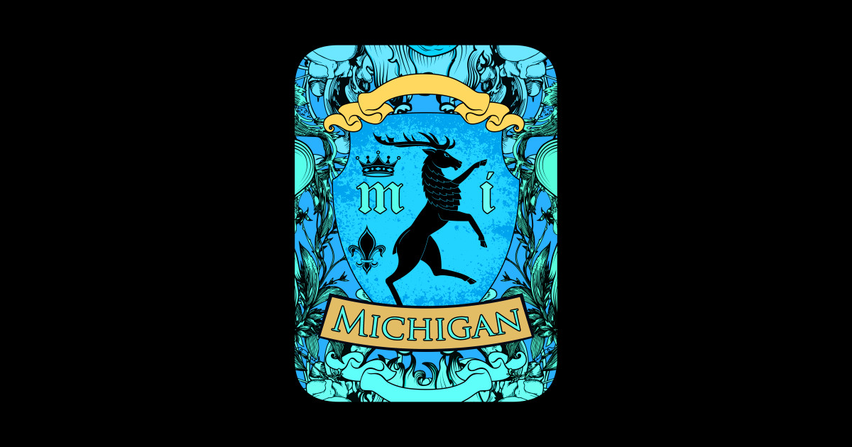 MICHIGAN LOGO - Michigan - Sticker | TeePublic