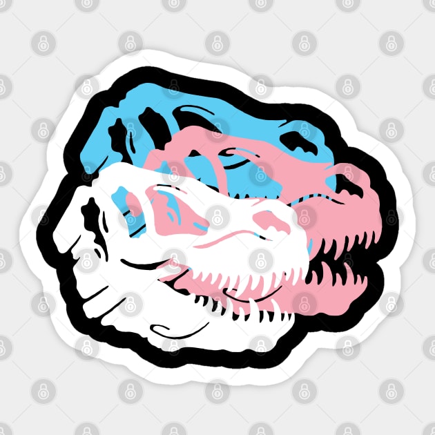Trannosaurus Rex Seeing Triple - T Rex - Trans Flag - LGBTQIA - Trans ...