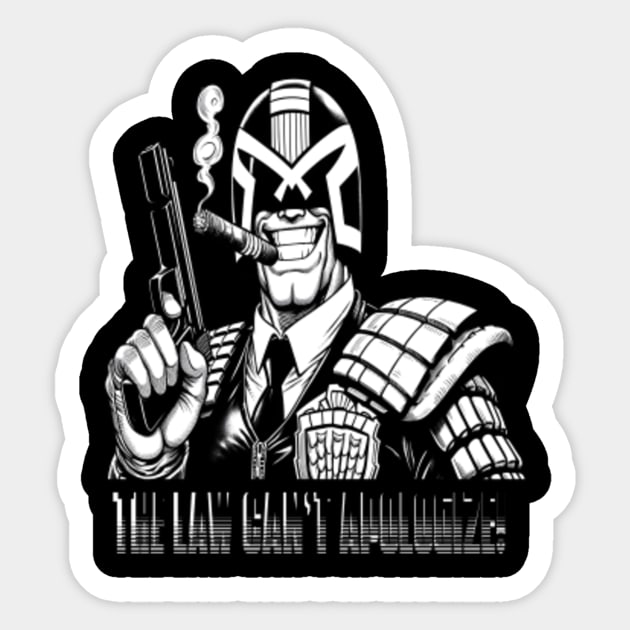 Judge Dredd Comics artwork - Judge Dredd - Sticker | TeePublic