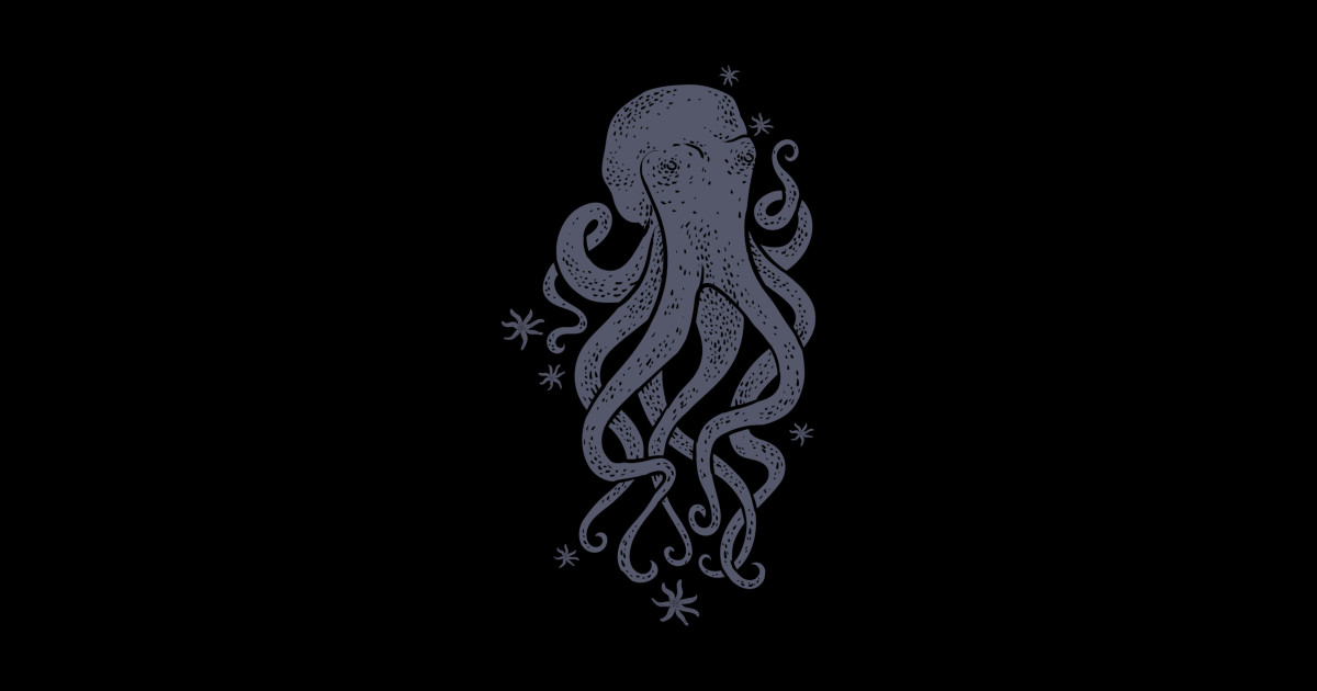 Octopus Squiggly King Of The Sea - Octopus - Sticker | TeePublic