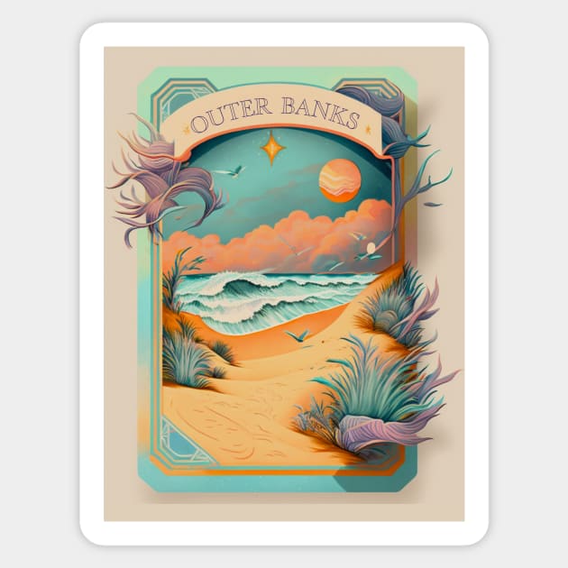 OUTER BANKS design, sea, breeze, pouge life, OBX - Obx - Sticker ...