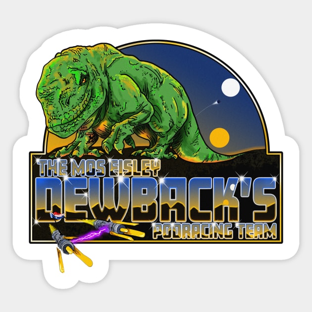 Mos Eisley Dewback's - Mos Eisley - Sticker | TeePublic