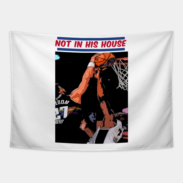 Kawhi Middle Finger Block - Kawhi Leonard Block - Tapestry | TeePublic