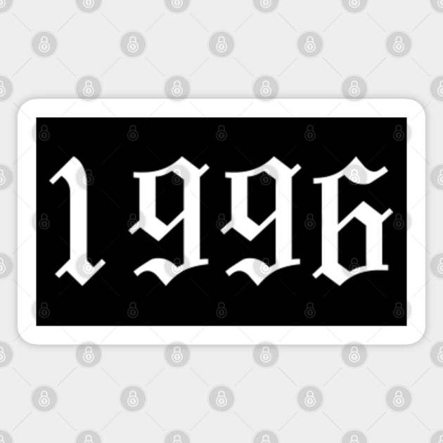 1996 Old English - 1996 Old English - Sticker | TeePublic