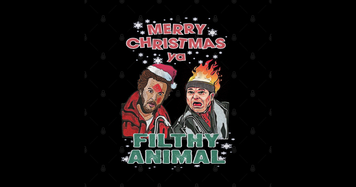 wet bandit christmas - Merry Christmas Ya Filthy Animal - Sticker ...