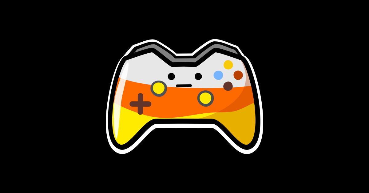 Candy Corn Skin Game Controller - Candy Corn Halloween - Sticker ...