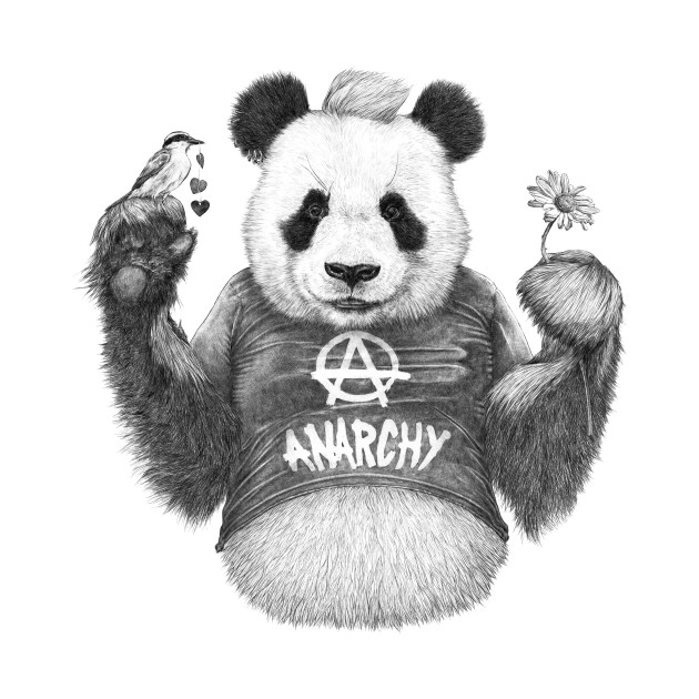 Punk Panda - Panda - T-Shirt | TeePublic