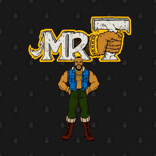 Mr. T Animated 80s Cartoon Logo - Mr T - T-Shirt